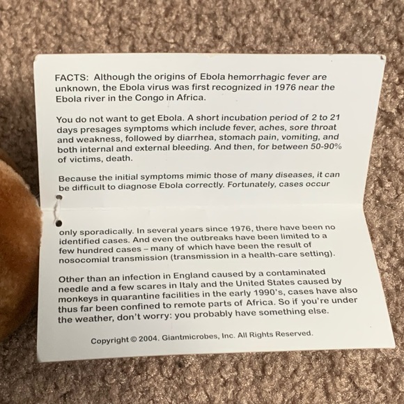 Giant Microbes | Toys | Ebola Virus Stuffed Plush Toy Giant Microbes ...